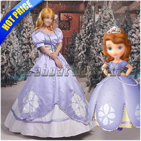 Sofia The First Princess Sophia Purple Cosplay Costume For Adult Sofia
