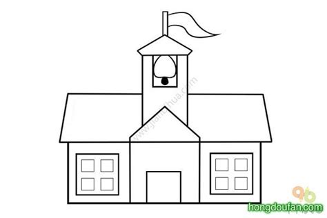 5张房子卡通简笔画！老家的平房旅行中的宫殿和教堂要怎么画？ 红豆饭小学生简笔画大全