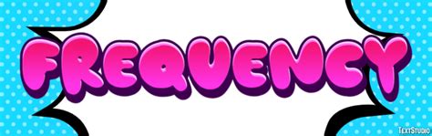 Frequency Text Effect And Logo Design Word