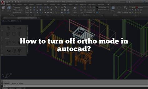 How To Turn Off Ortho Mode In Autocad