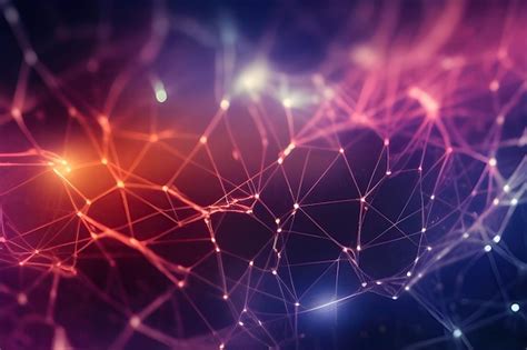 Premium Ai Image Abstract Futuristic Network Lines Background Network Technology Network