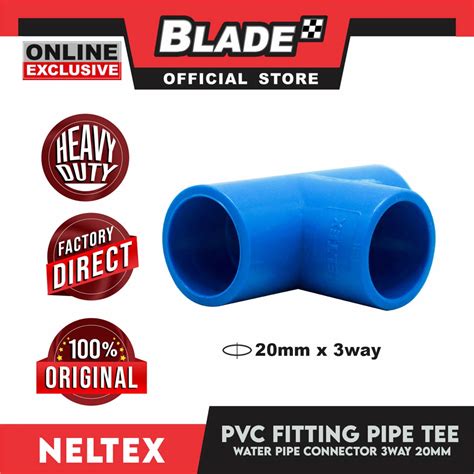 Neltex PVC Water Fitting Pipe Straight Tee 20mm 1 2 3way Connector