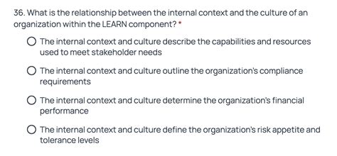 Solved What Is The Relationship Between The Internal Context