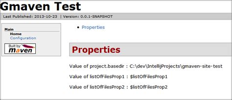 Velocity Create A Maven Property Through Gmaven Plugin And Accessing