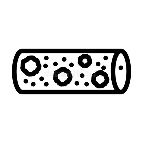 Leukemia Cancer Line Icon Vector Illustration Stock Illustration