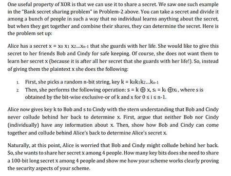 One Useful Property Of Xor Is That We Can Use It To