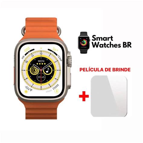 Lançamento Smartwatch X8 Ultra Série 8 Nfc Tela 2 08 Película Iwo Smartwatch e Acessórios