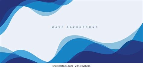Sea Waves Layer Vector Background Illustration Stock Vector Royalty