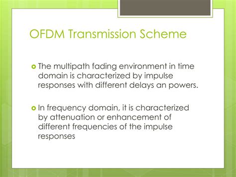 Ppt Ofdm Transmission Technique Orthogonal Frequency Division