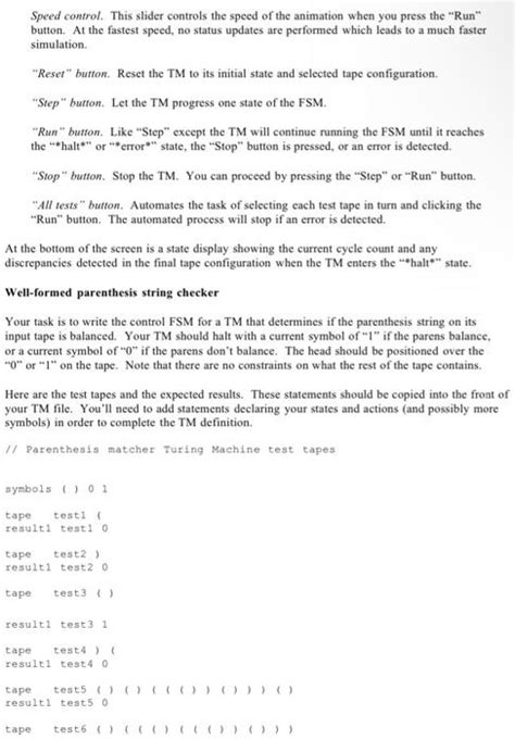 Solved Turing Machine Simulation Tmsim The Goal Of This Lab