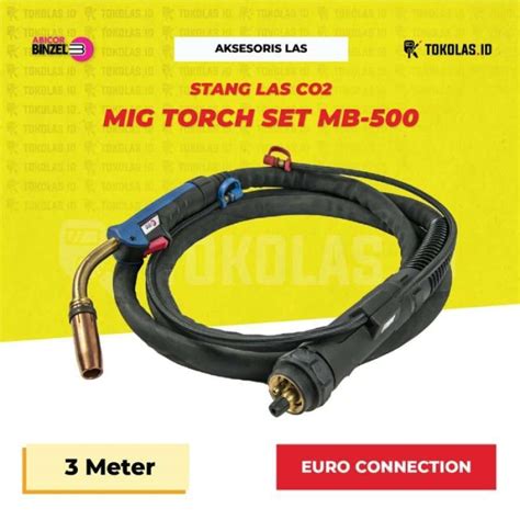 Promo Stang Las Torch Co2 Mig Abicor Binzel Mb 500 Euro Connection