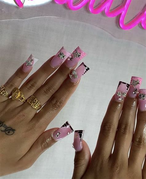 Pin By Tootie On CLAWS Acrylic Nails Coffin Pink Unique Acrylic