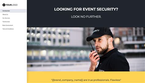 Free Security Proposal Template Better Proposals