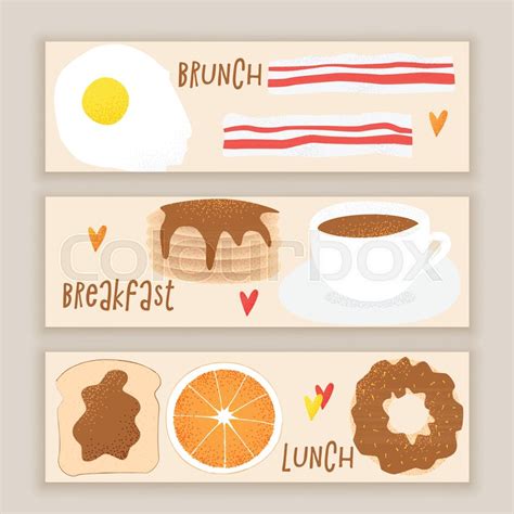 Breakfast Vector Concept Brunch Stock Vector Colourbox