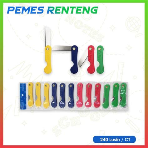 Jual Pemes Silet Lipat Warna Warni 12 Pcs Shopee Indonesia