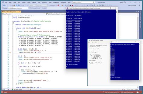 Taking A Look At The Beta Function Using C James D Mccaffrey