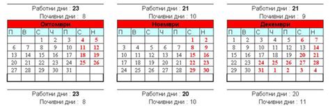 Календар почивни и работни дни 2014г Официални празници 2014