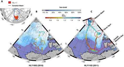 Surface Water Aragonite Saturation State V A And Ice Cover In The Download Scientific