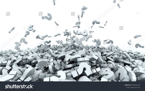 흰색 3d 물음표 배경입니다 3d는 질문을 스톡 일러스트 1950705163 Shutterstock