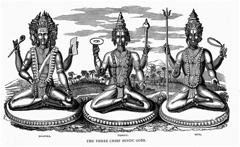 Hindu Gods Vishnu Shiva Brahma
