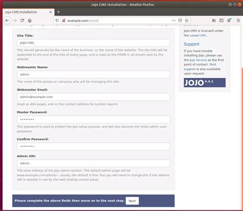 How To Install Jojo Cms With Apache On Ubuntu Linux Geek Rewind