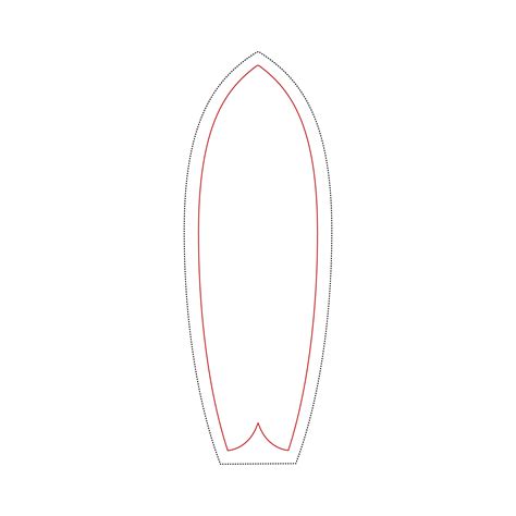 Surfboard Cut Out Template