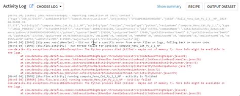 The Python Process Died Killed Maybe Out Of Memory — Dataiku Community