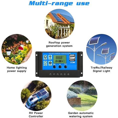 30a Intelligent Lcd Solar Controller With Usb Output Port