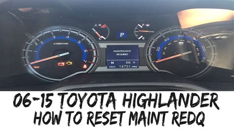 Toyota Highlander Check Engine Light And Trac Off