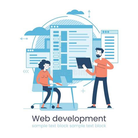 Website Architecture Concept Web Development Php And Mysql Cms Content Management System