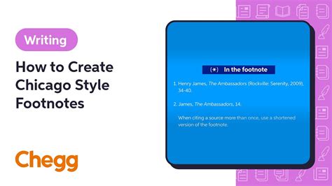 How To Create Chicago Style Footnotes Chegg YouTube