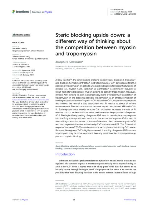Pdf Steric Blocking Upside Down A Different Way Of Thinking About