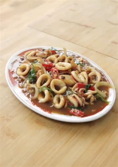 Resep Cumi Saus Tiram Ala Restoran Seafood