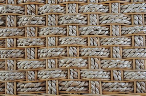 Rattan Bamboo Woven Background Mosaic Stock Image Image Of Woven