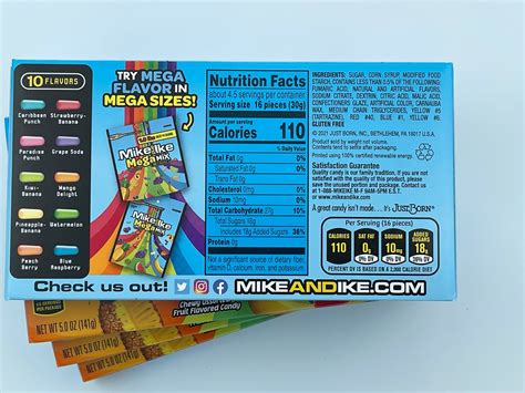 Mike And Ike Mega Mix Theatre Box 120g Sugar Boom