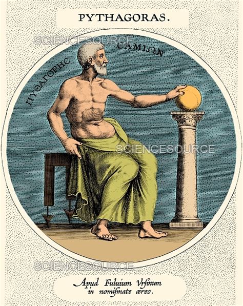 Pythagoras Ancient Greek Philosopher Stock Image Science Source Images