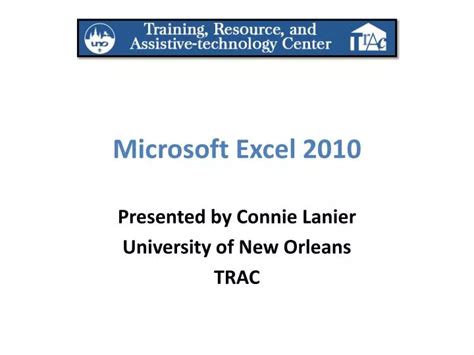 Ppt Microsoft Excel 2010 Powerpoint Presentation Free Download Id