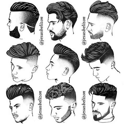 Haircut Styles For Men Chart