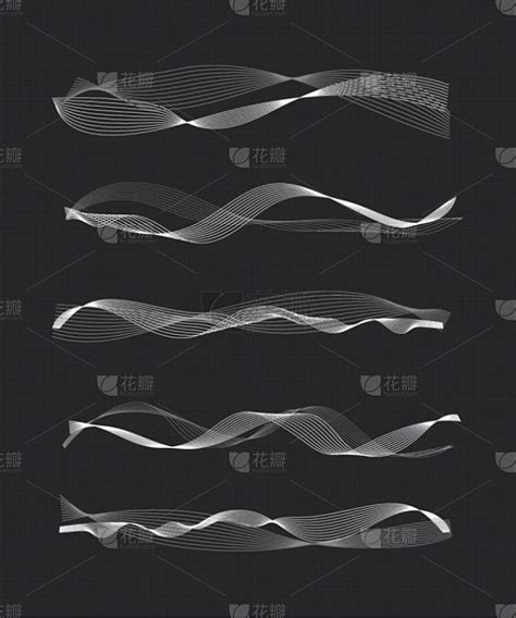 音乐 声波 抽象 白色 传媒 计量器 频率 原声大碟 交流 弯曲素材 花瓣网