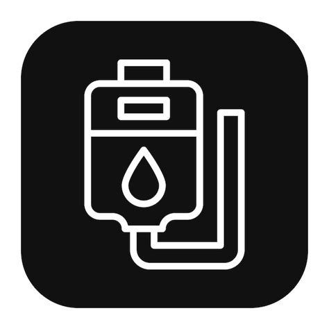 Ilustración Del Vector De La Bolsa De Sangre Vector Premium