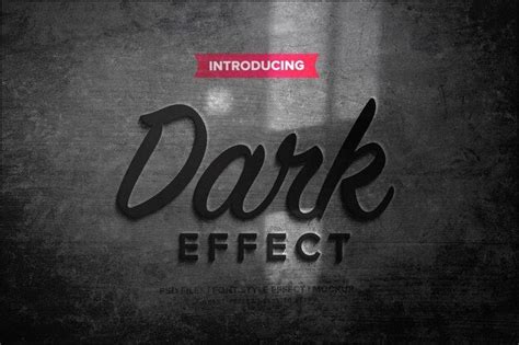 Realistic Black Dark Text Effect Psd Download Fourmonths Freepik
