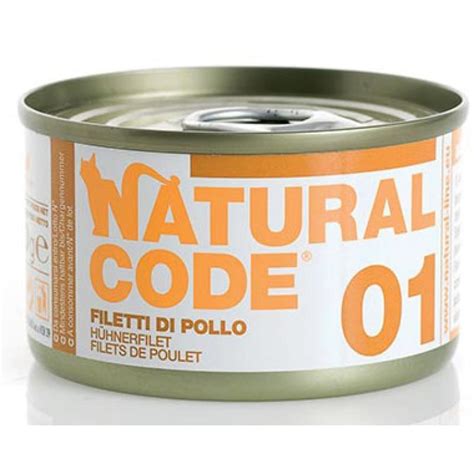 Natural Code 01 Adult Chicken Fillet 85gr Πετοπωλείον Petshop