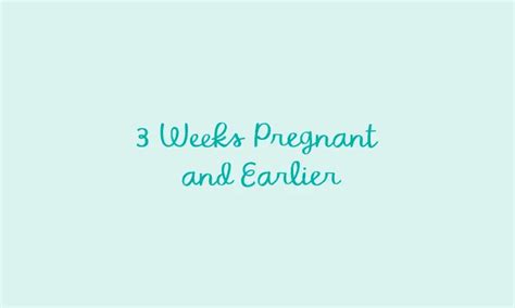 1 2 And 3 Weeks Pregnant Early Signs And Symptoms Pampers Uk