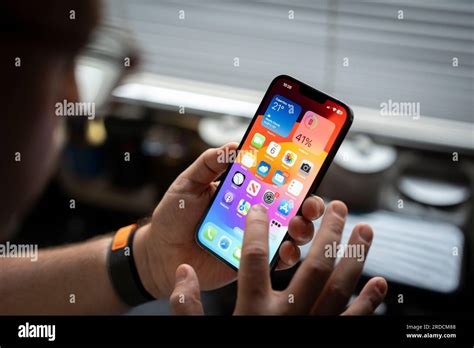 The IOS 17 Operating System For IPhone Is Seen In This Illustration