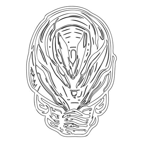 Alien Outline Illustration Sketch 48061272 Vector Art At Vecteezy