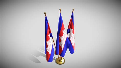 Cambodia Flag Pack Buy Royalty Free 3d Model By Dragosburian 54831dd