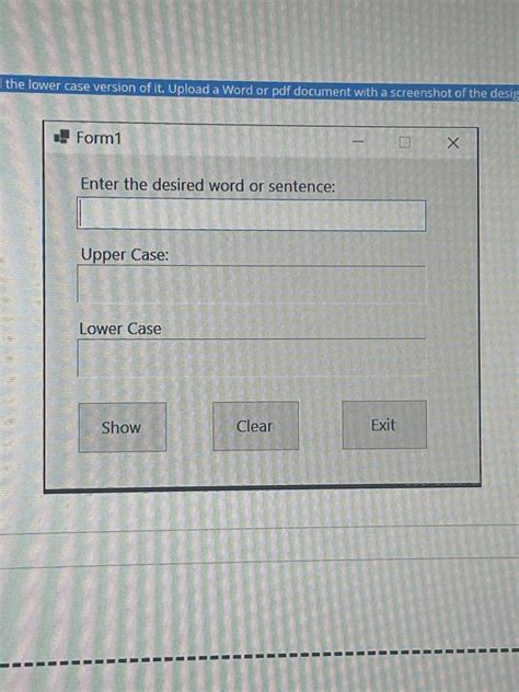 Solved Use The Design Shown Below To Develop A Visual Basic Chegg