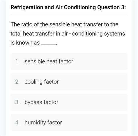 Solved Refrigeration And Air Conditioning Question 3the