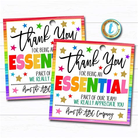 Printable Appreciation Cards For Employees