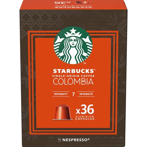 Starbucks By Nespresso Single Origin Colombia Coffee Pods Capsules 36